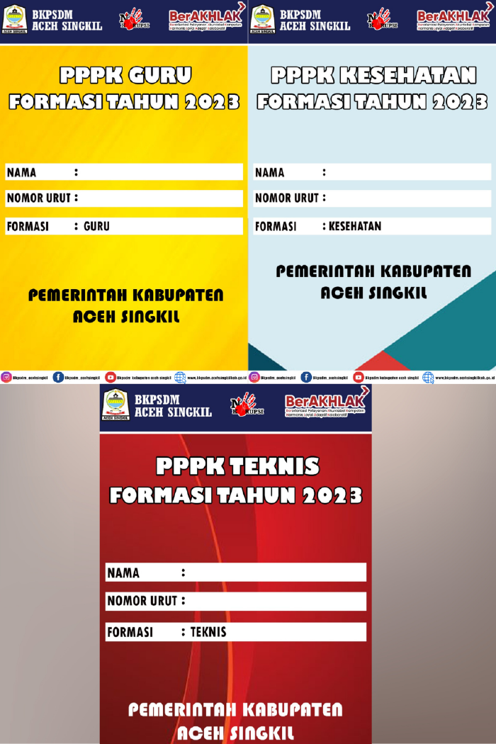 Penggunaan Name Tag Bagi PPPK